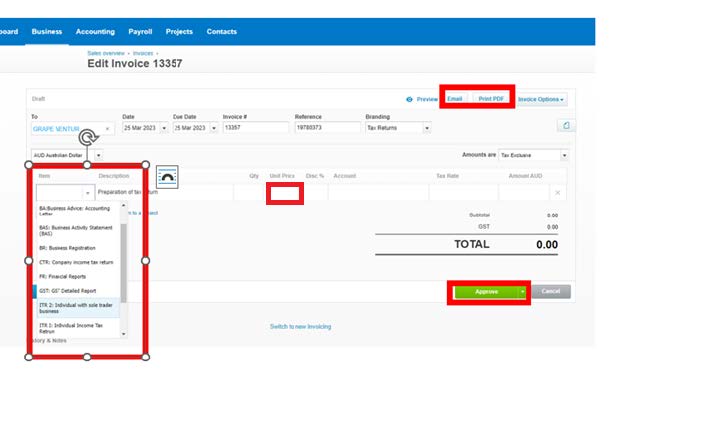 Invoice – Premier Tax & Bookkeeping Invoice – Premier Tax & Bookkeeping