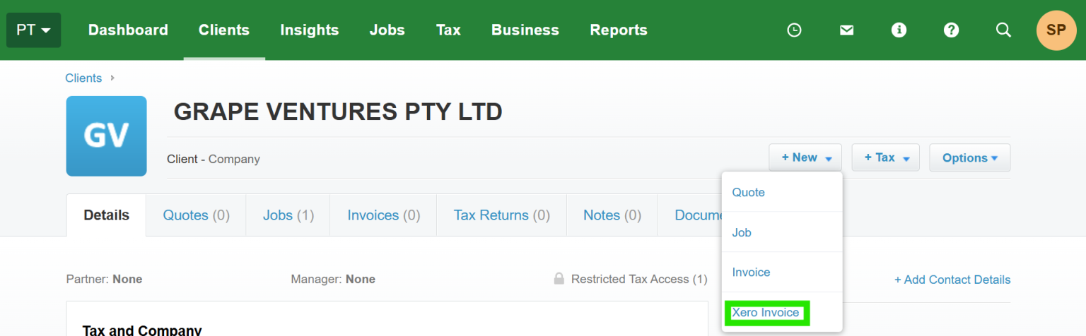 Invoice – Premier Tax & Bookkeeping